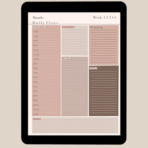 Handwritten Planner Minimal Planner Daily Planner - Etsy