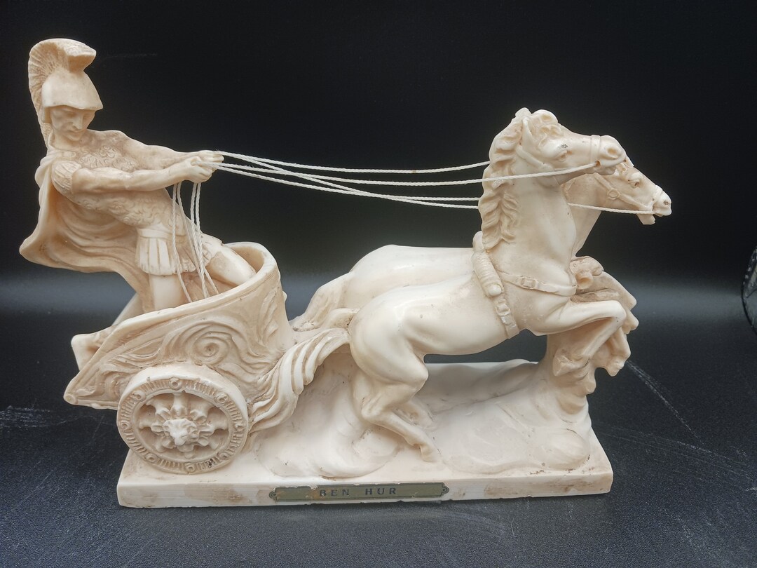 Vintage Ben Hurr A. Santini Statue - Etsy