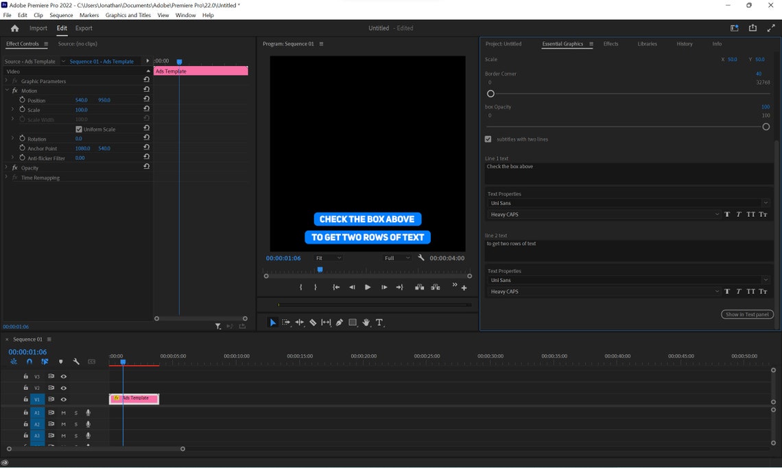 Facebook Video Ads Ultimate Template - Premiere Pro Mogrt - Etsy