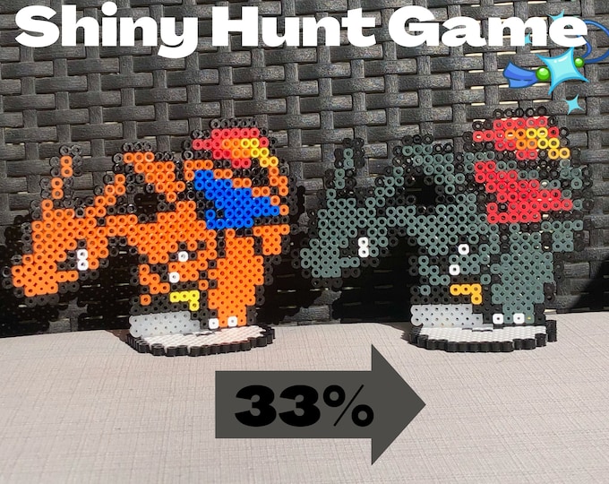 Shiny Hunt Charizard / Perler Bead Charizard / Shiny Pokemon - Etsy