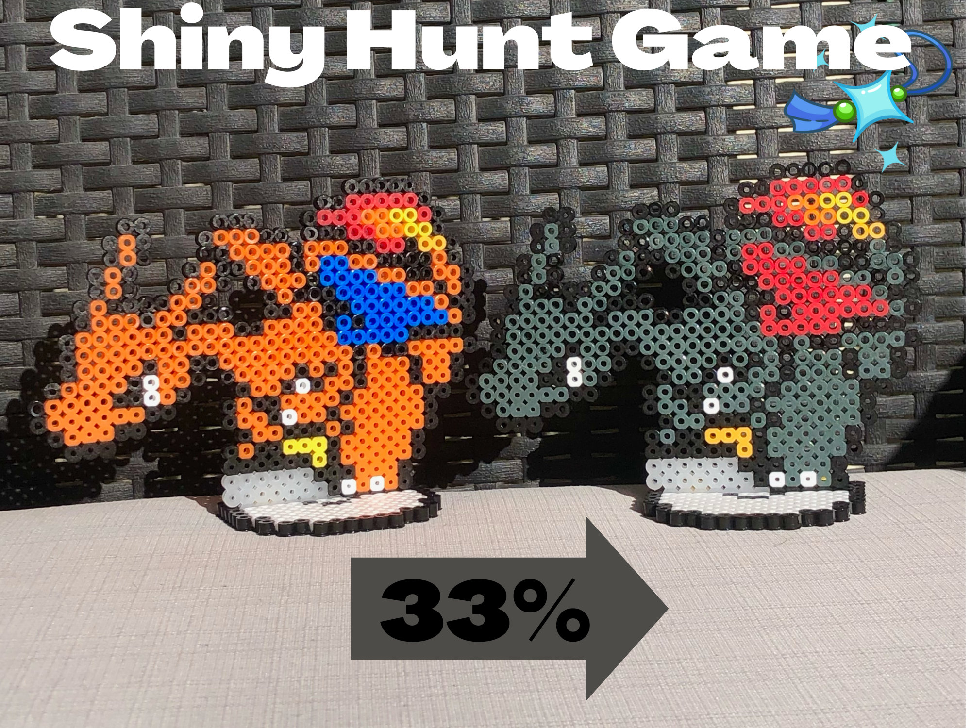 Shiny Hunt Charizard / Perler Bead Charizard / Shiny Pokemon - Etsy