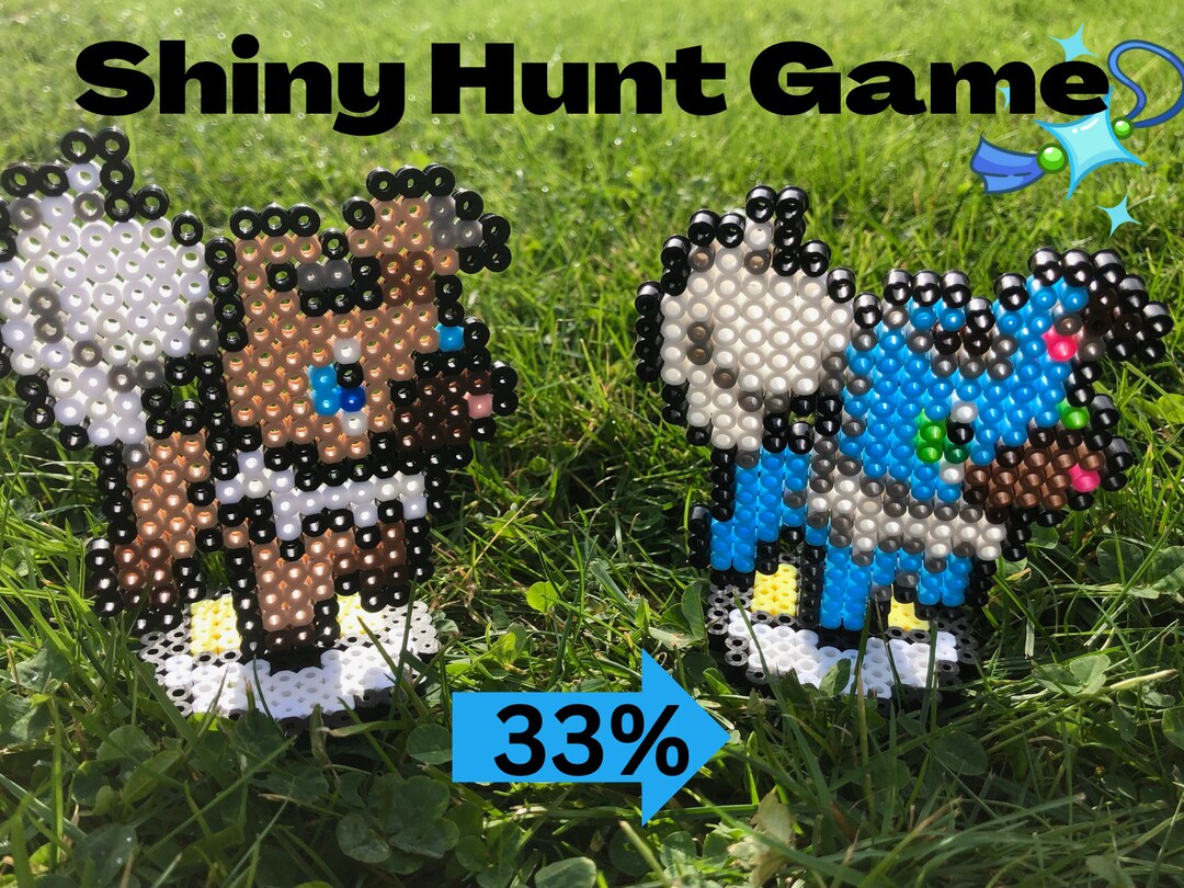 Shiny Hunt Rockruff / Perler Bead Rockruff / Shiny Pokemon - Etsy