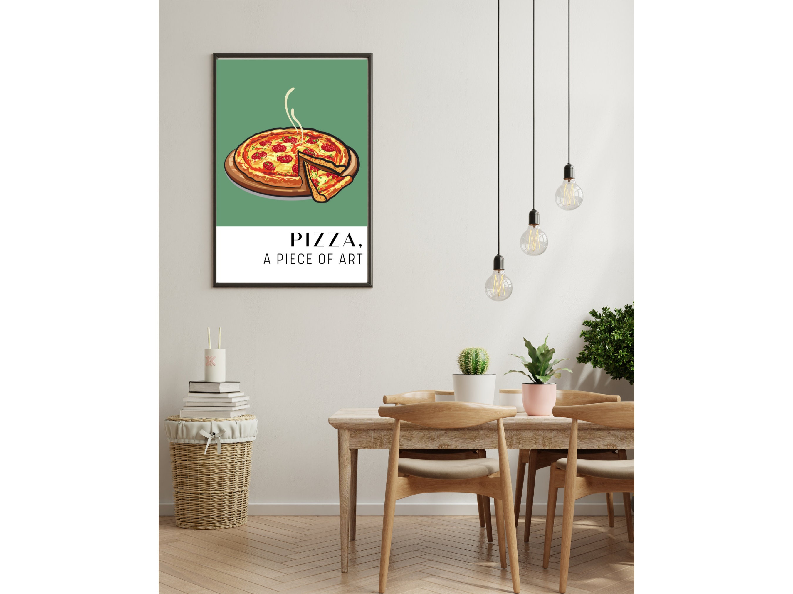 Italian Pizza Poster Pizza, A Piece of Art - Etsy
