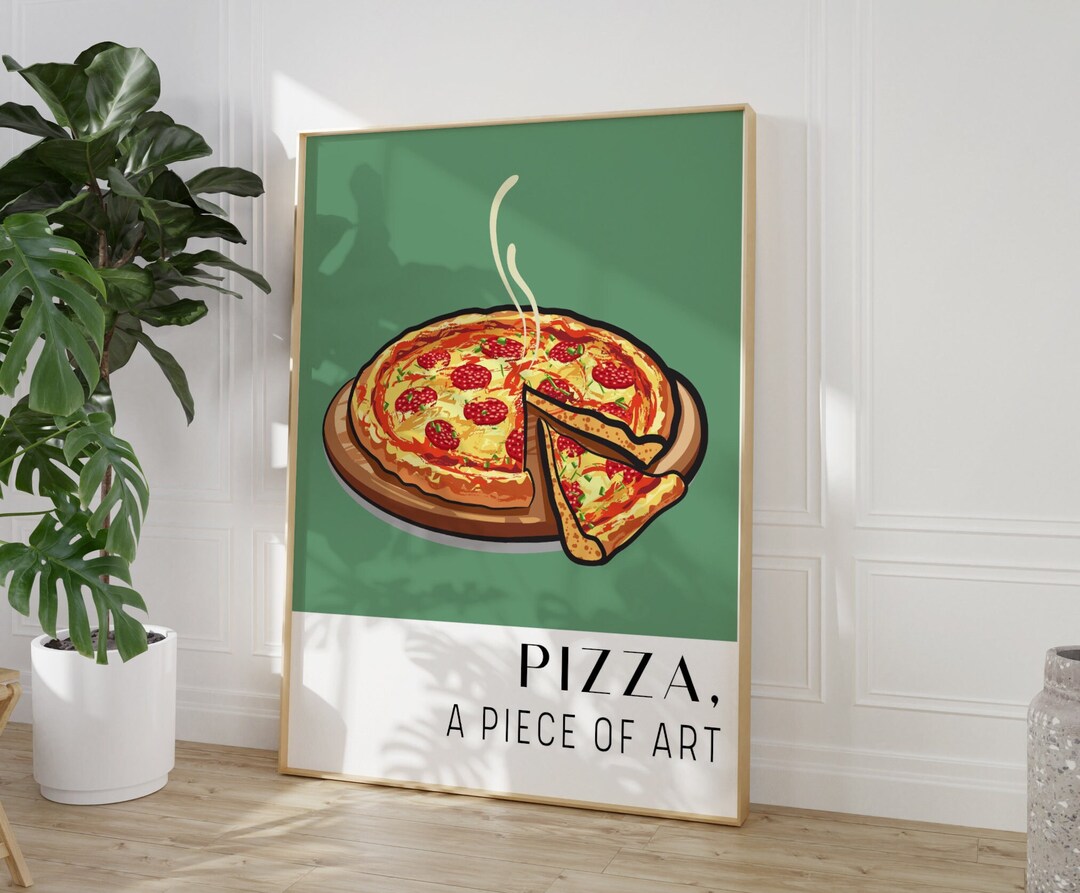 Italian Pizza Poster Pizza, A Piece of Art - Etsy