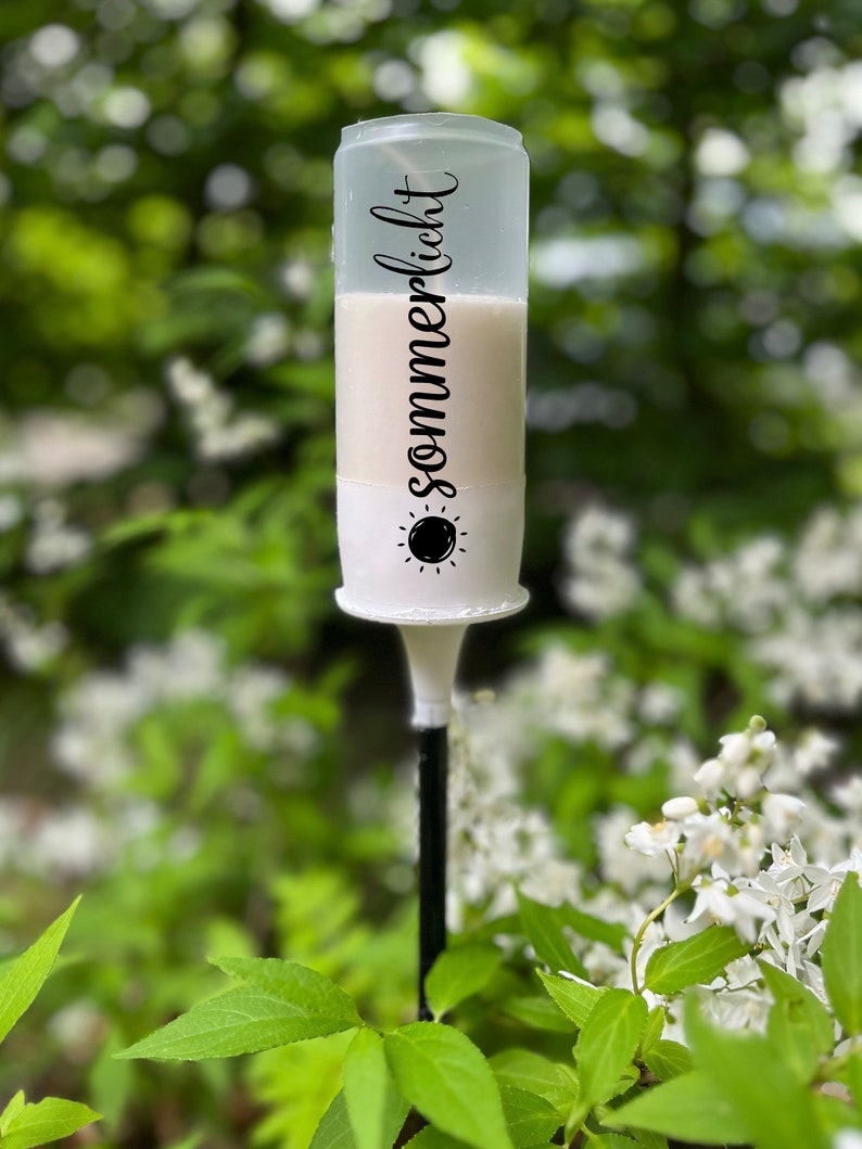 Sommerlicht - Gartenfackel - Kerze - Licht Plotterdatei Cricut Silhouette Plotter Digitale Datei ...