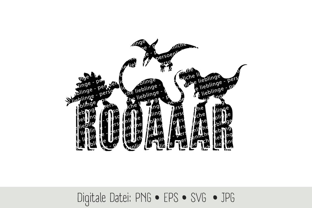 Dino Dinosaur Saurian Roar Kids Toddlers Plotter File Cricut Embroidery ...