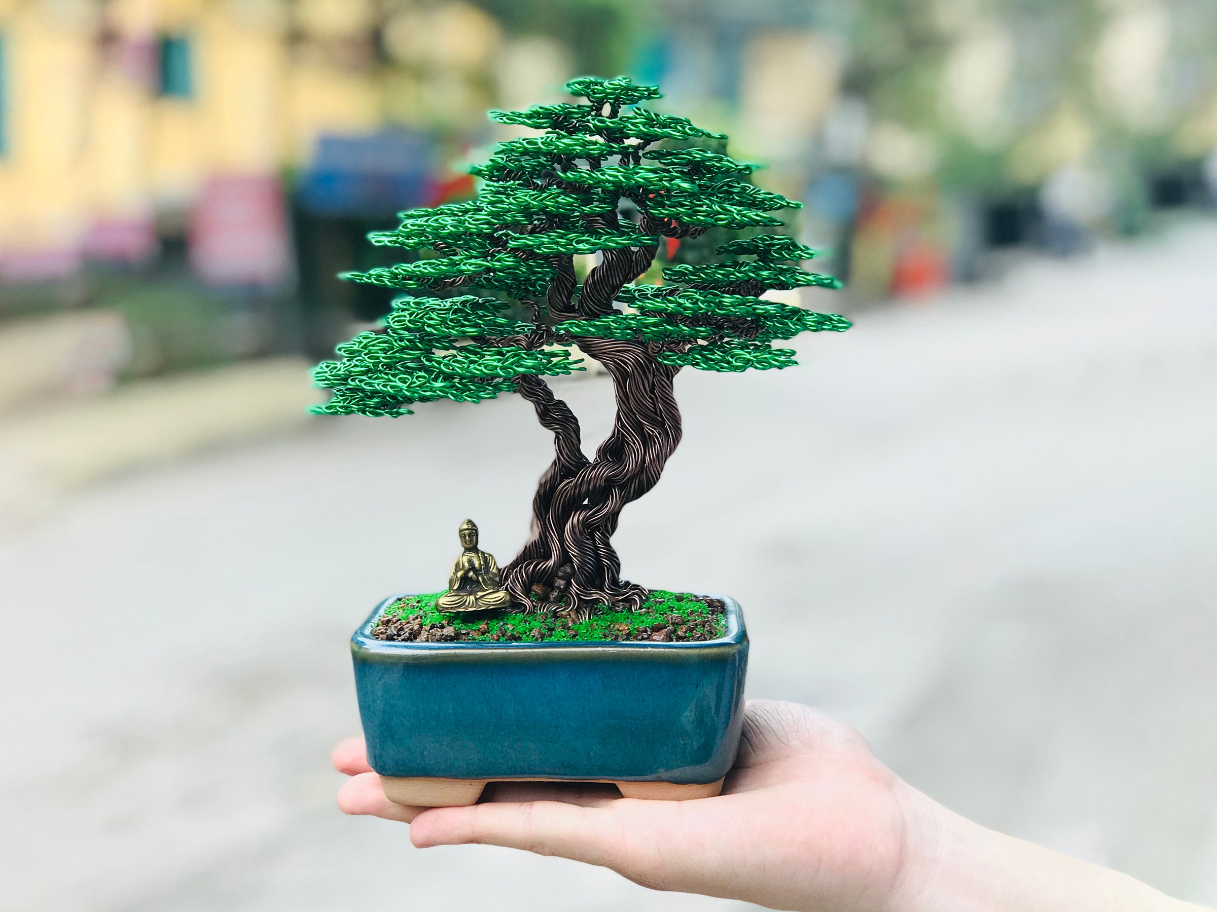 Wire Bonsai Tree, Bonsai Tree Art, Tree of Life, Wire Tree Sculpture ...