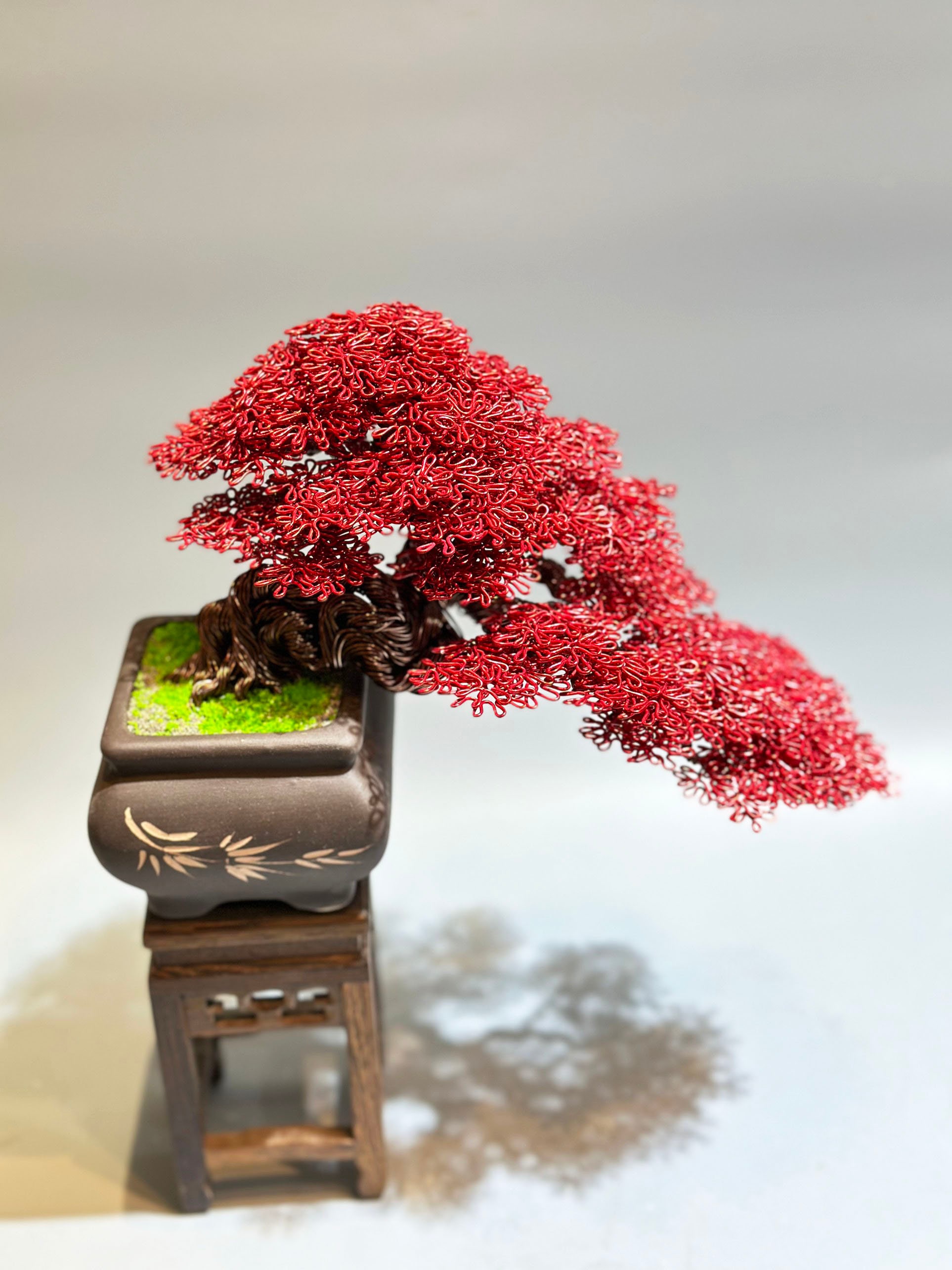 Wire Bonsai Tree, Decor Red Maple Tree, Bonsai Tree, Home Deco, Wire ...