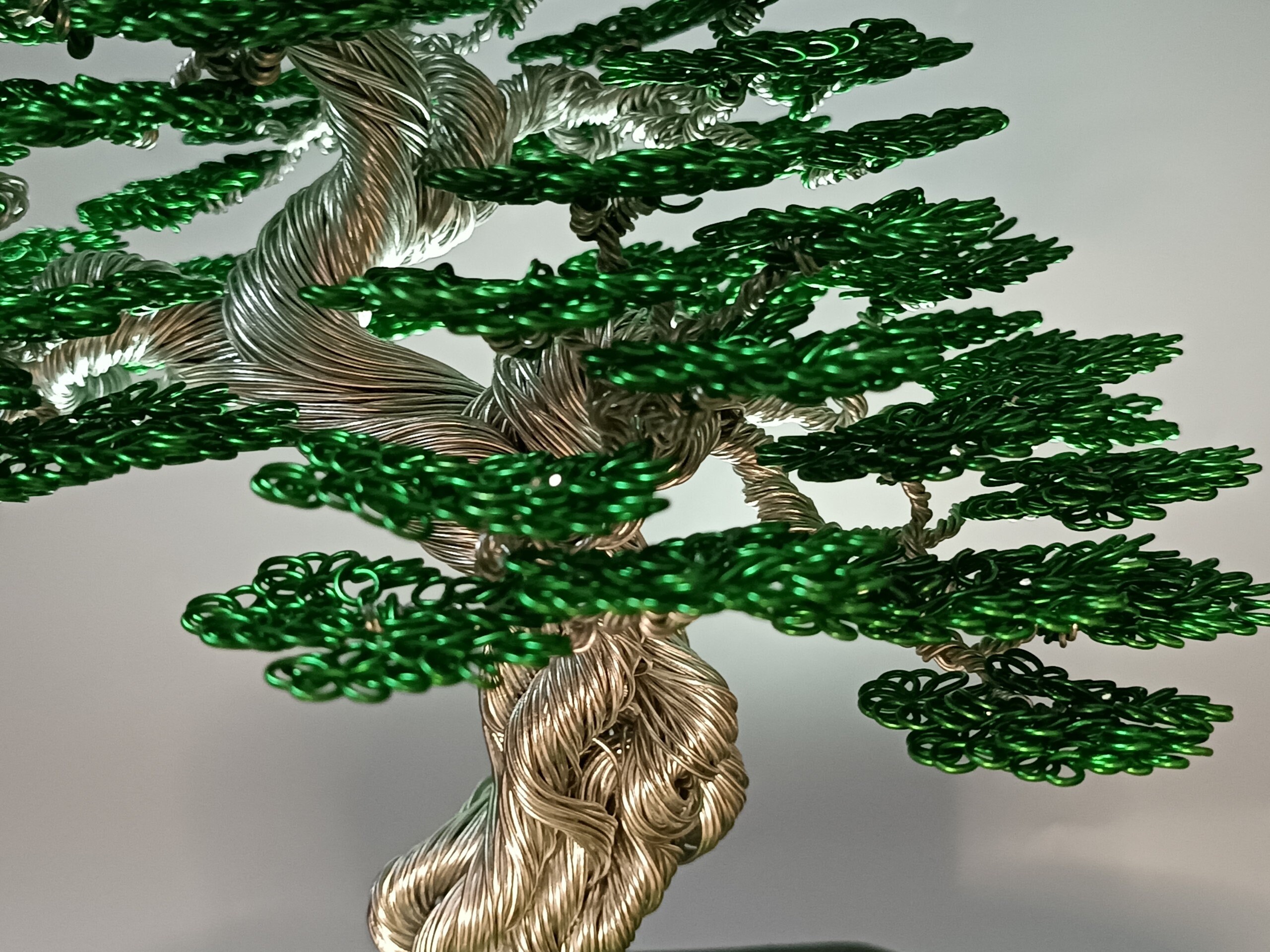 Father Day Gift Daughter Copper Wire Bonsai Tree Wire Tree Sculpture ...