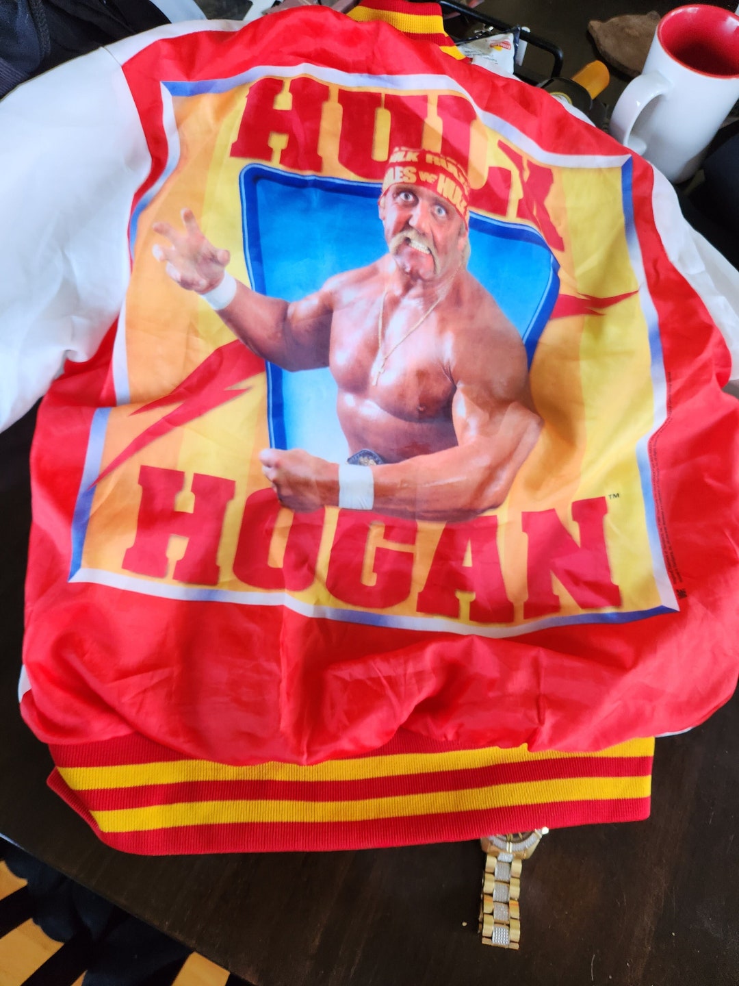Vintage HULK HOGAN WWF Wrestling Wrestlemania Jacket Retro Original ...