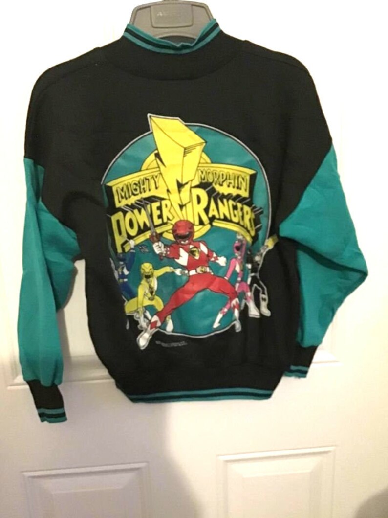 Vintage 1994 Mighty Morphin Power Rangers Varsity Style Jacket Retro Sz ...