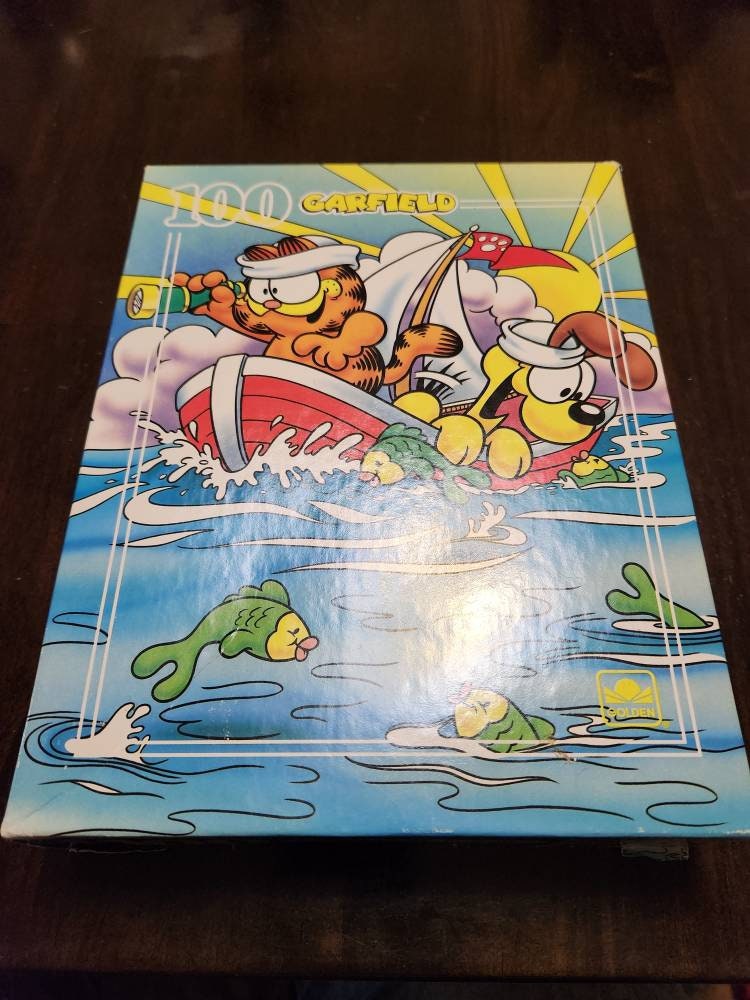 Vintage 1978 Garfield 100 Piece Jigsaw Puzzle Retro Cartoon - Etsy