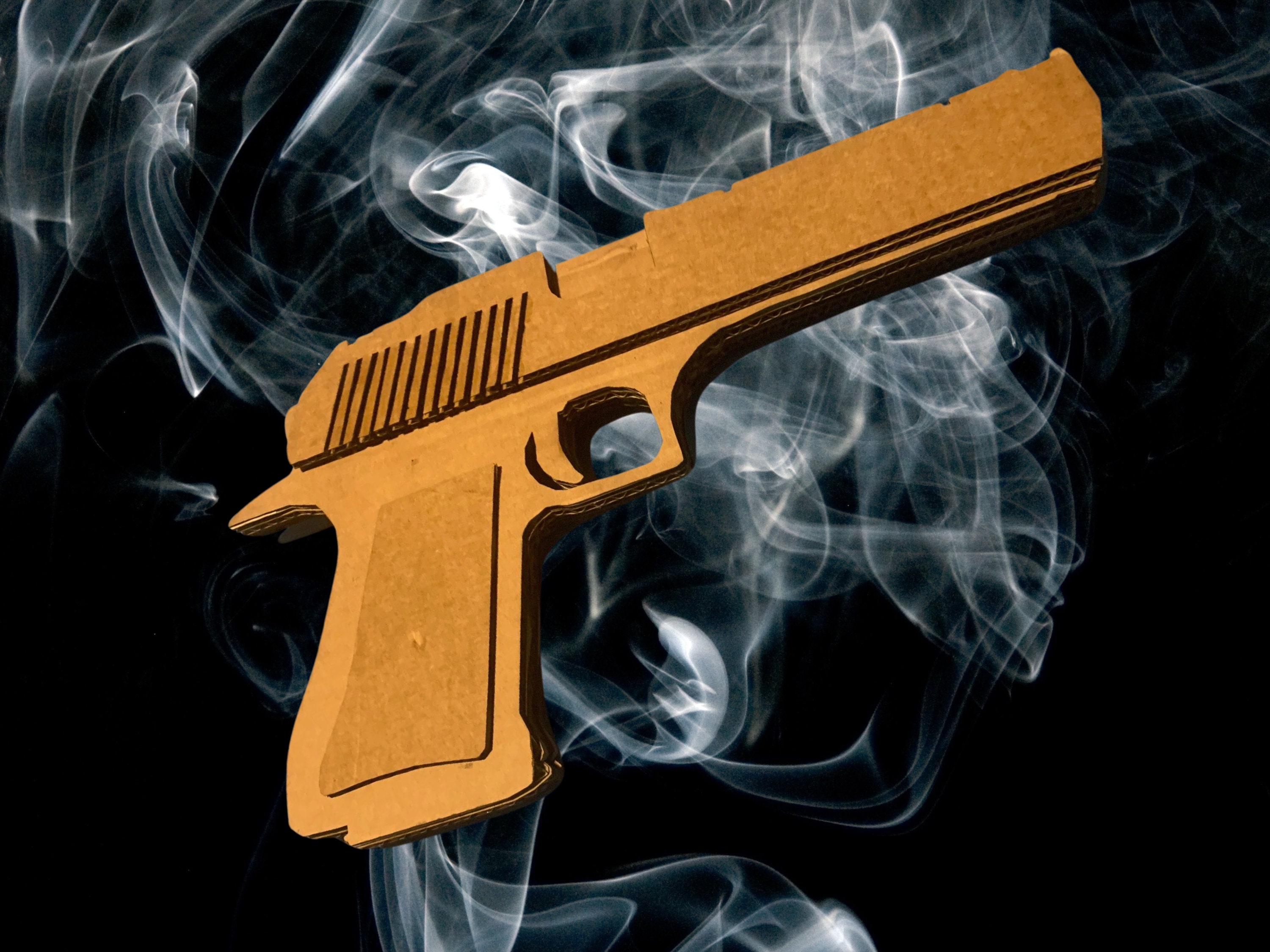 Cardboard Pistol, Digital Files Only, Cardboard Template, Kids Craft ...