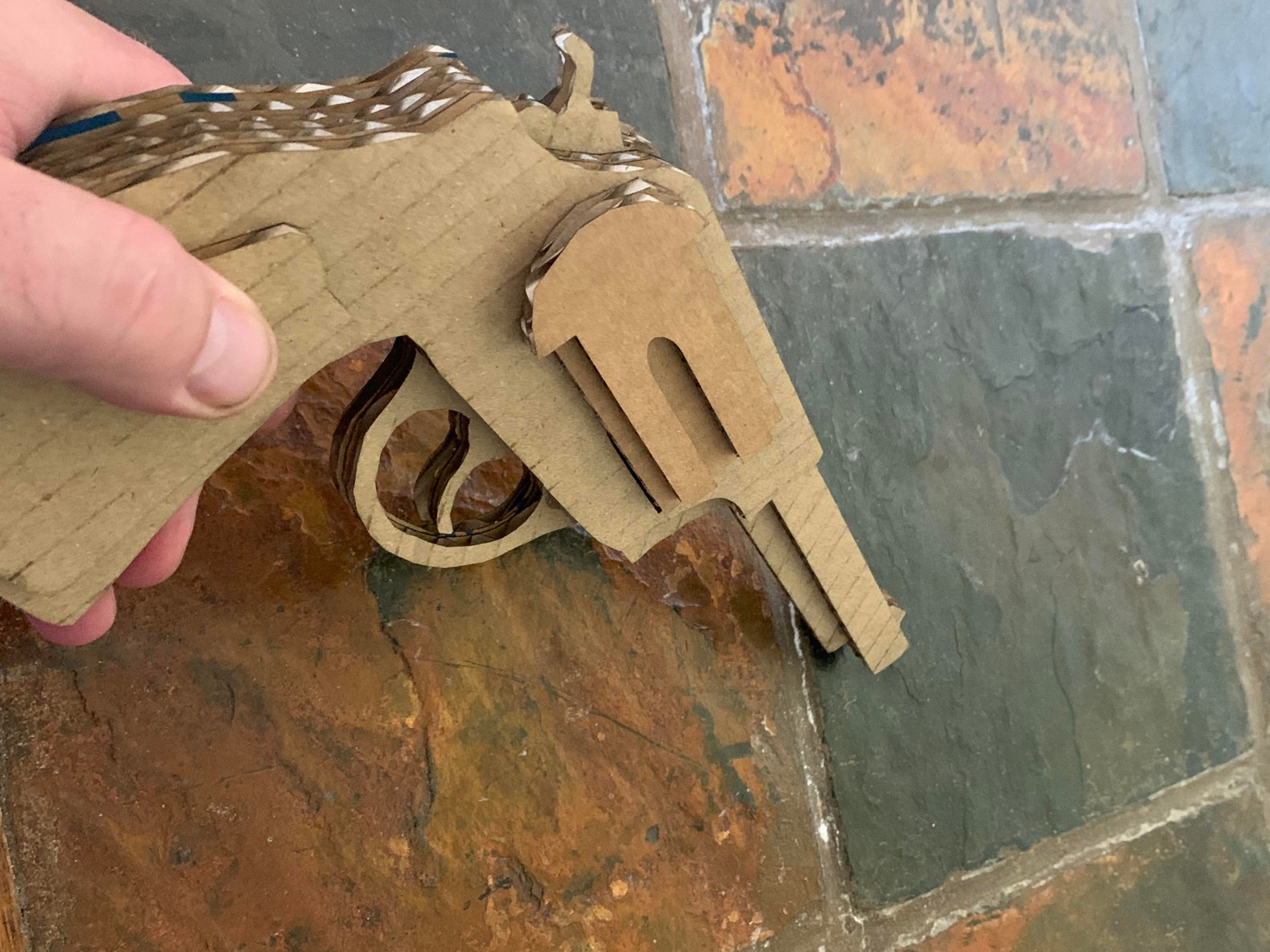 Cardboard Revolver, Digital Files Only, Cardboard Template, Kids Craft ...