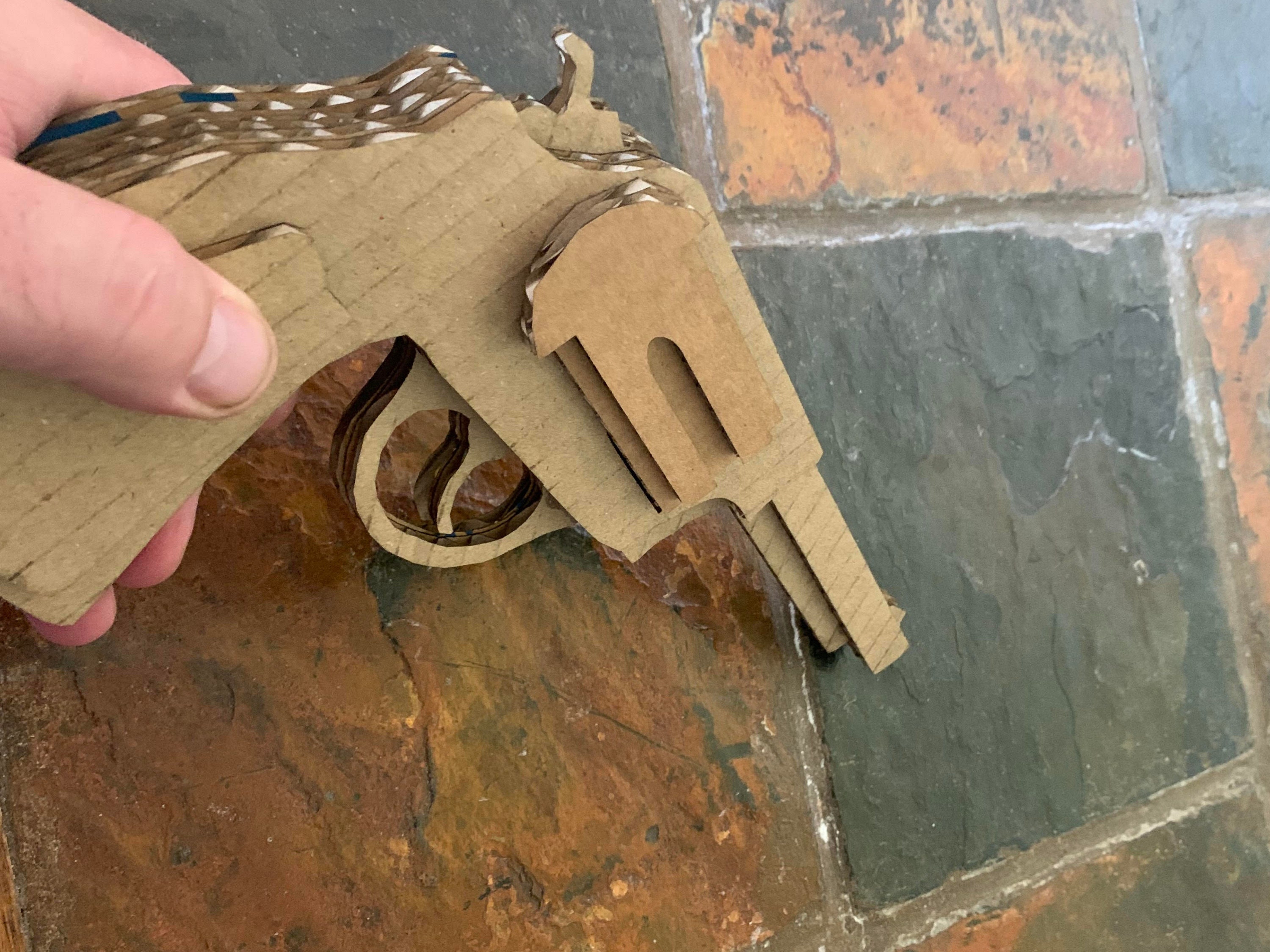 Cardboard Revolver, Digital Files Only, Cardboard Template, Kids Craft ...