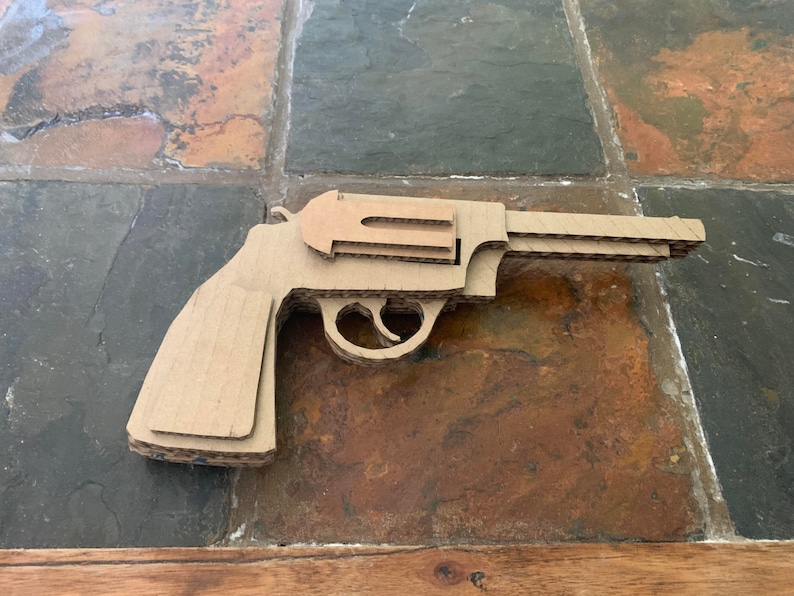 Cardboard Revolver, Digital Files Only, Cardboard Template, Kids Craft ...