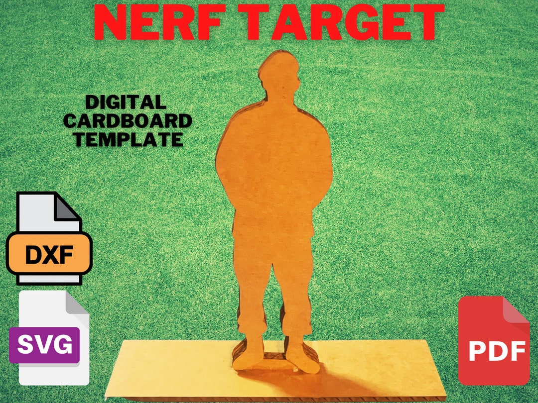 Nerf Target, Digital Files Only, Cardboard Template, Kids Craft ...