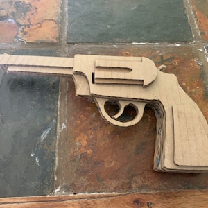 Cardboard Revolver, Digital Files Only, Cardboard Template, Kids Craft ...