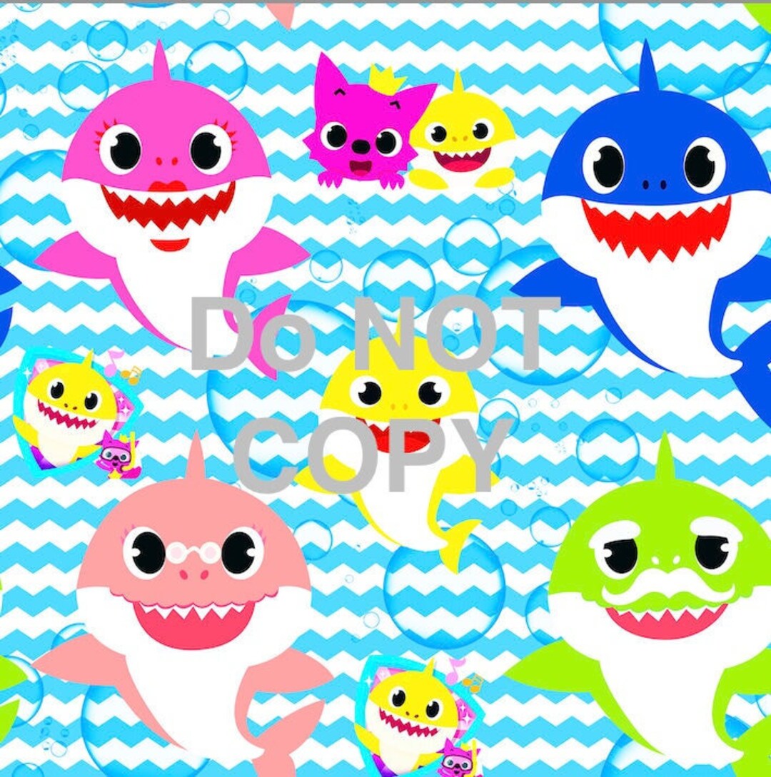 Baby Shark Doo Doo Seamless Digital Pattern - Etsy