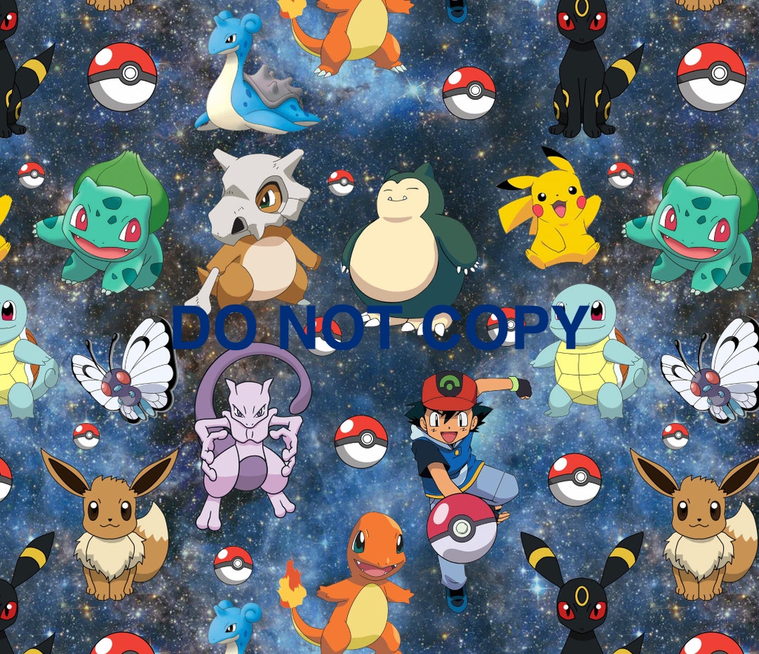 Pokemon Galaxy Seamless Digital Pattern - Etsy