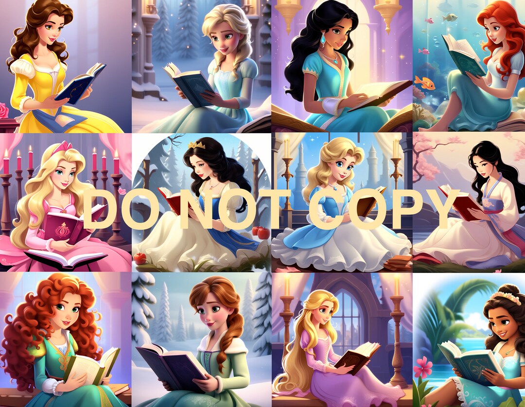 Reading Princesses Digital Pattern - Etsy