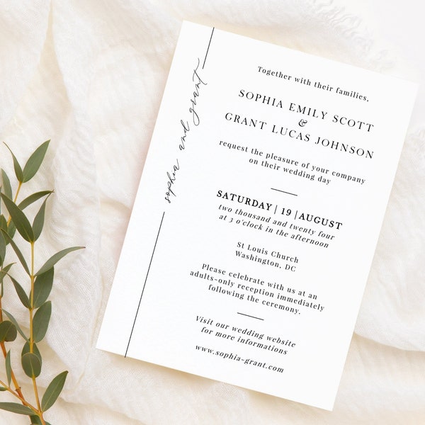 Adults Only Wedding Invitation - Etsy