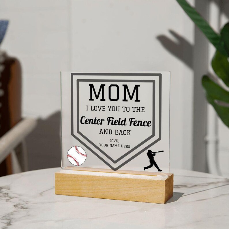 Mom Gift | Baseball Mom, Personalized, Sports Mom, Color Changing LED ...