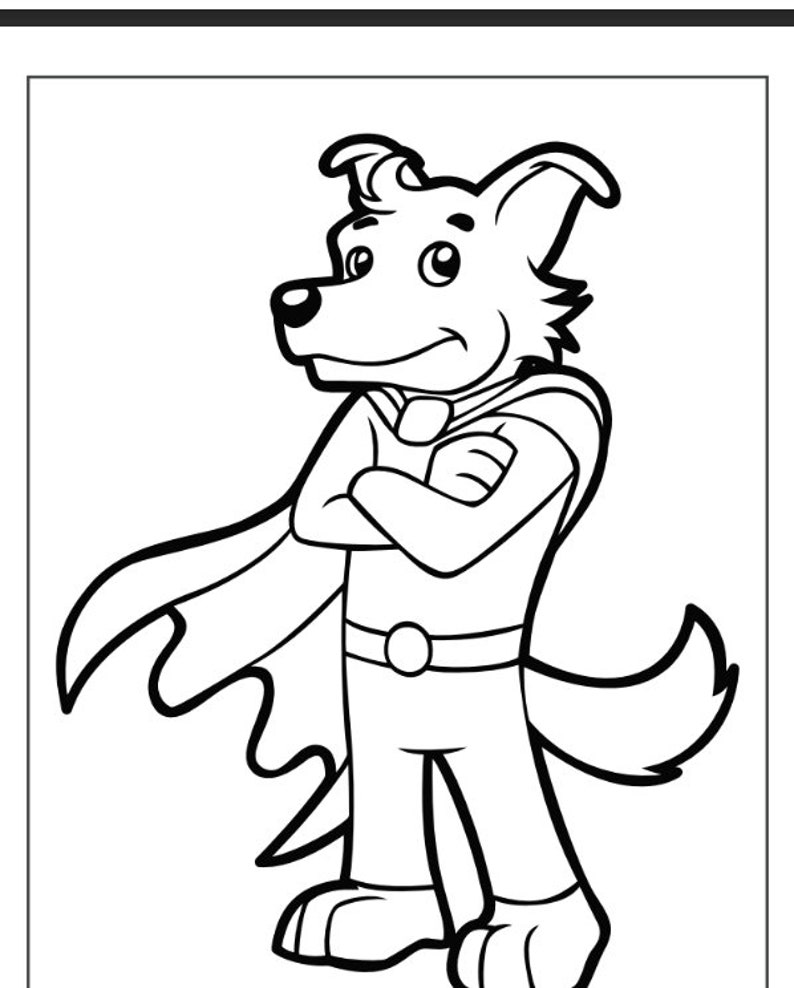 Kids Digital Coloring | Happy Funny Dogs Coloring Book, Printable Pages ...