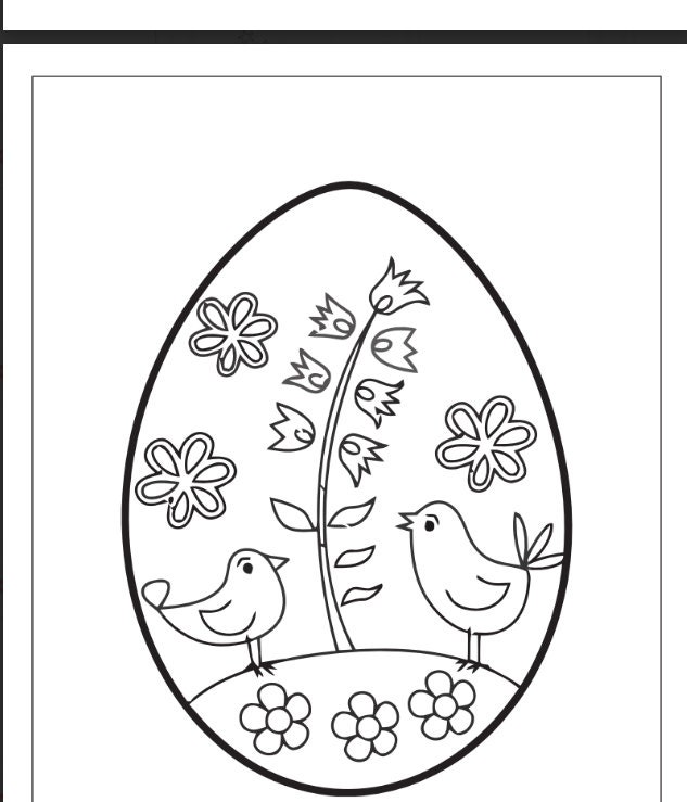 Kids Digital Coloring Books | Easter Egg Fun, Printable Activities - Etsy