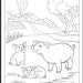 Kids Coloring Book Farm Animal Digital Printable Coloring Fun, Download ...