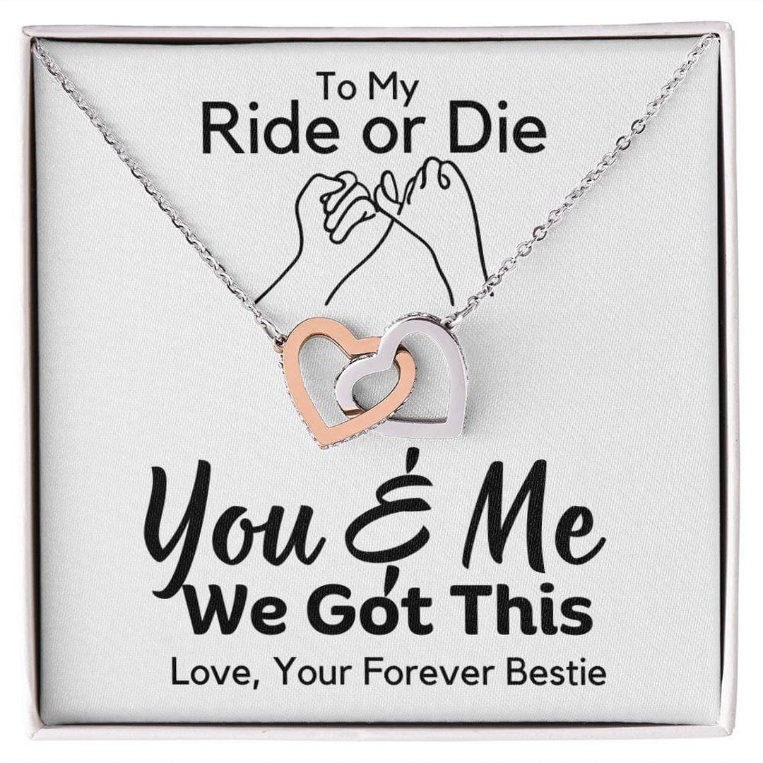 Friendship Gift | Best Friends, Ride or Die, Inspirational Motivational ...