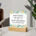 Grandma Gift | Personalized Family Tree Acrylic With Coloring Changing ...
