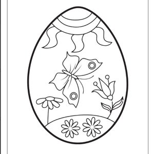 Kids Digital Coloring Books | Easter Egg Fun, Printable Activities - Etsy