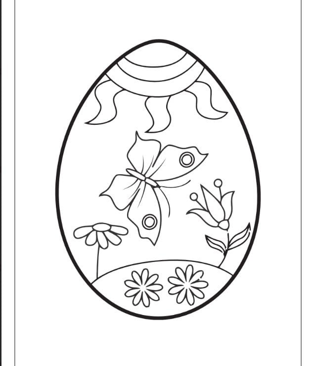 Kids Digital Coloring Books | Easter Egg Fun, Printable Activities - Etsy