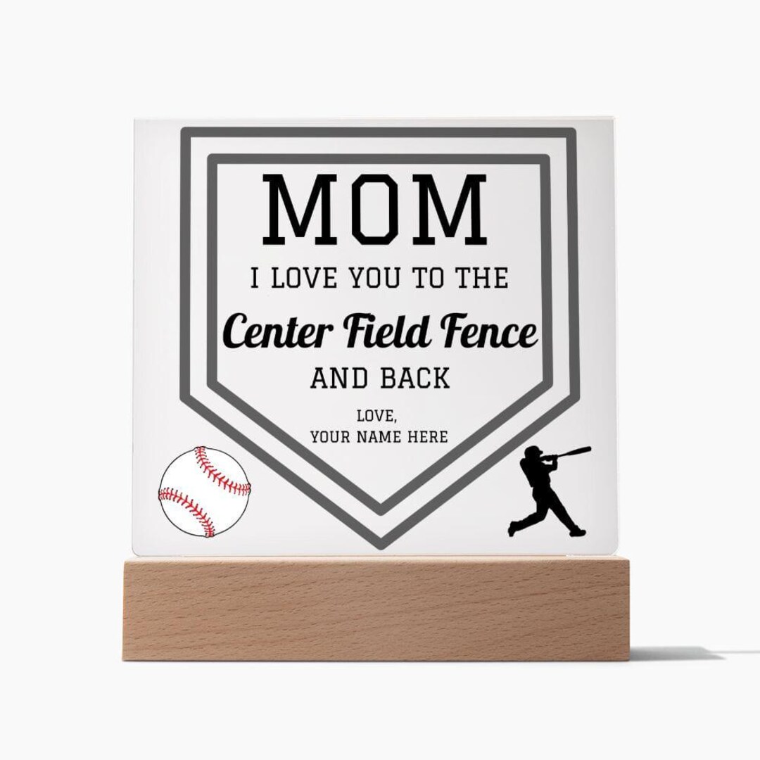 Mom Gift | Baseball Mom, Personalized, Sports Mom, Color Changing LED ...