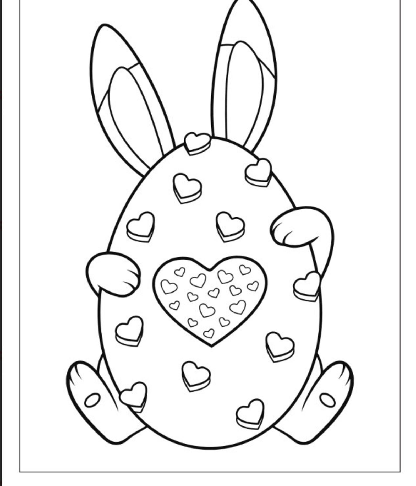 Kids Digital Coloring Books | Easter Egg Fun, Printable Activities - Etsy
