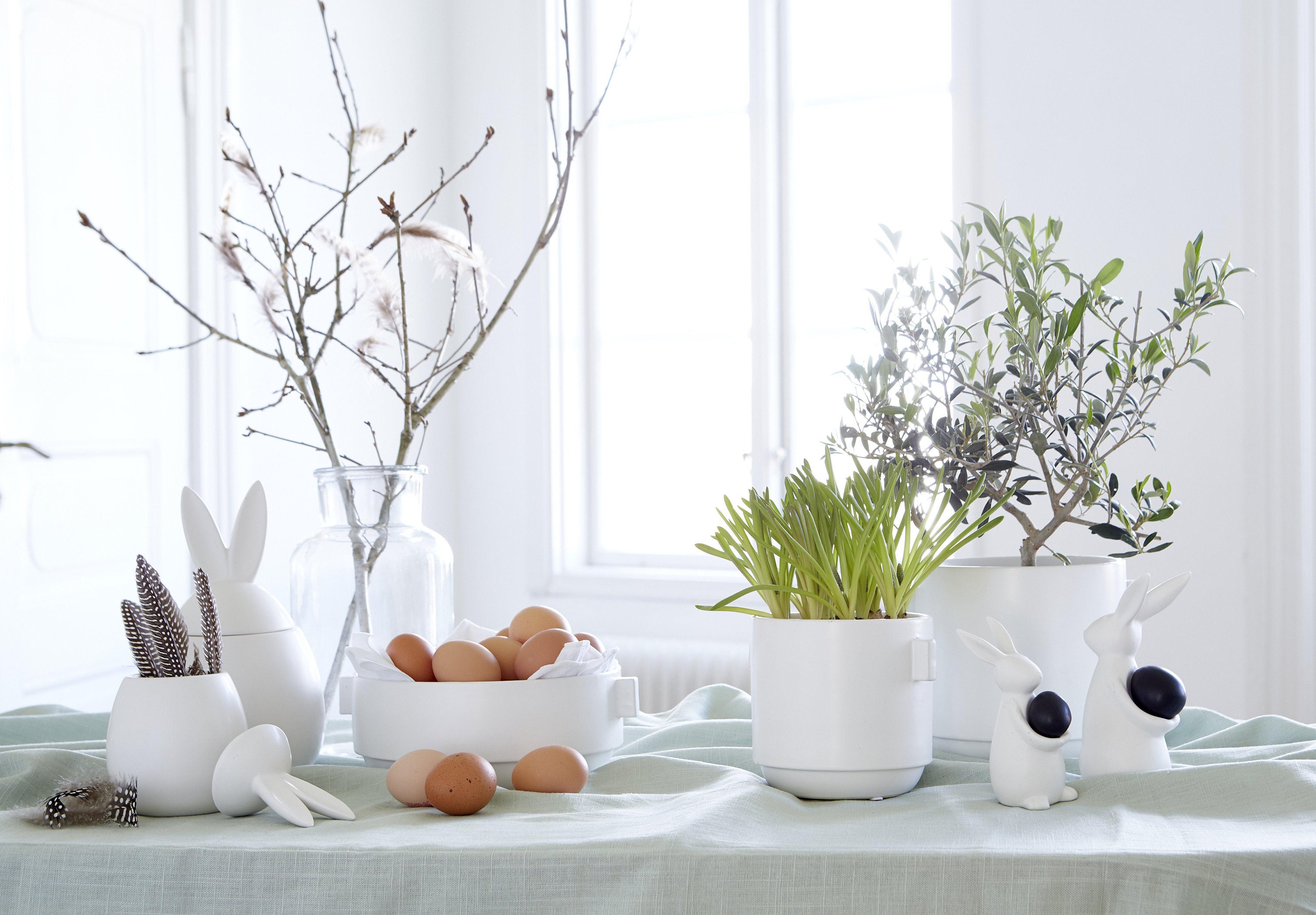 Easter Decor: Set of Two Egg-shaped Planters for Spring Planting - Etsy