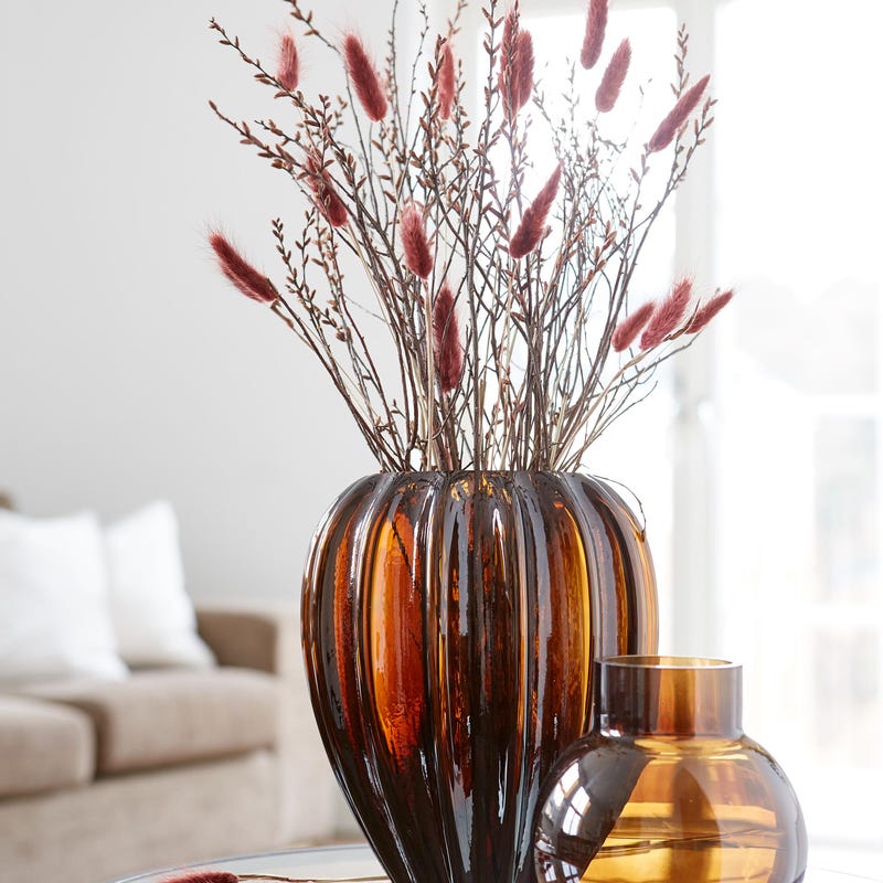 Round Glass Vase - Etsy