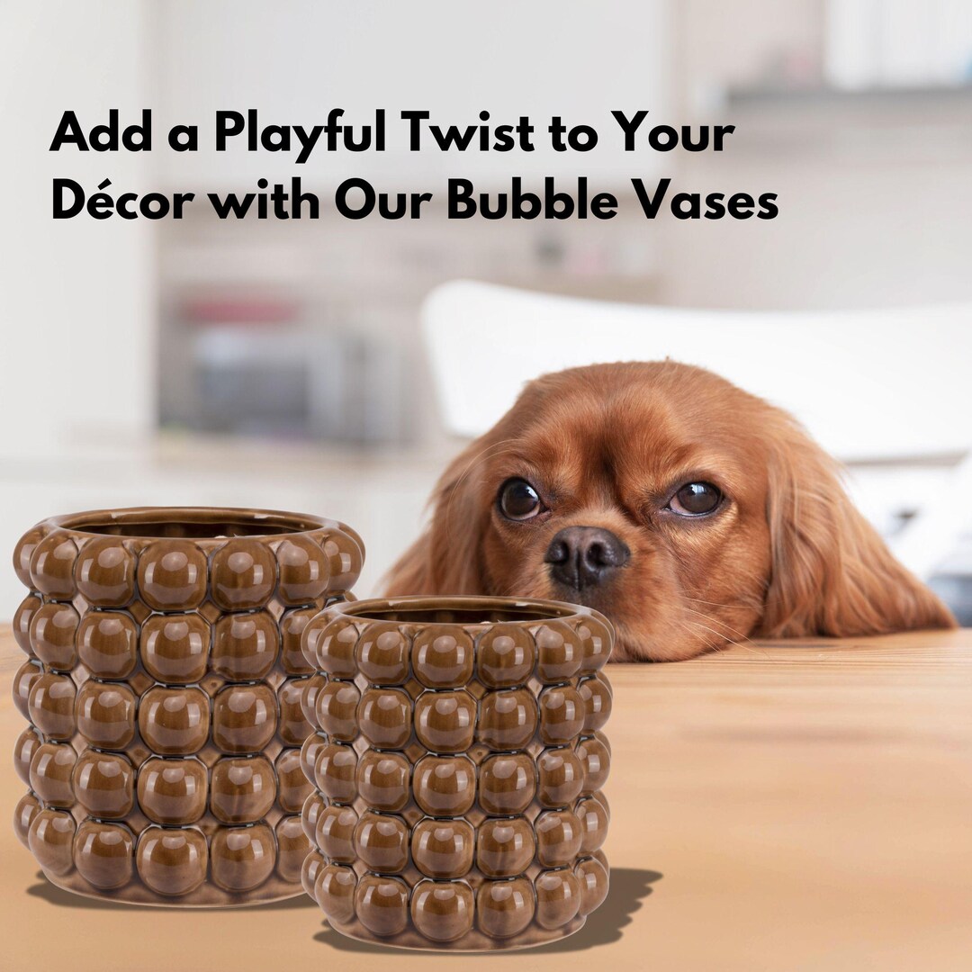 Large Caramel Bubble Pot - Statement Piece for Plants - Etsy