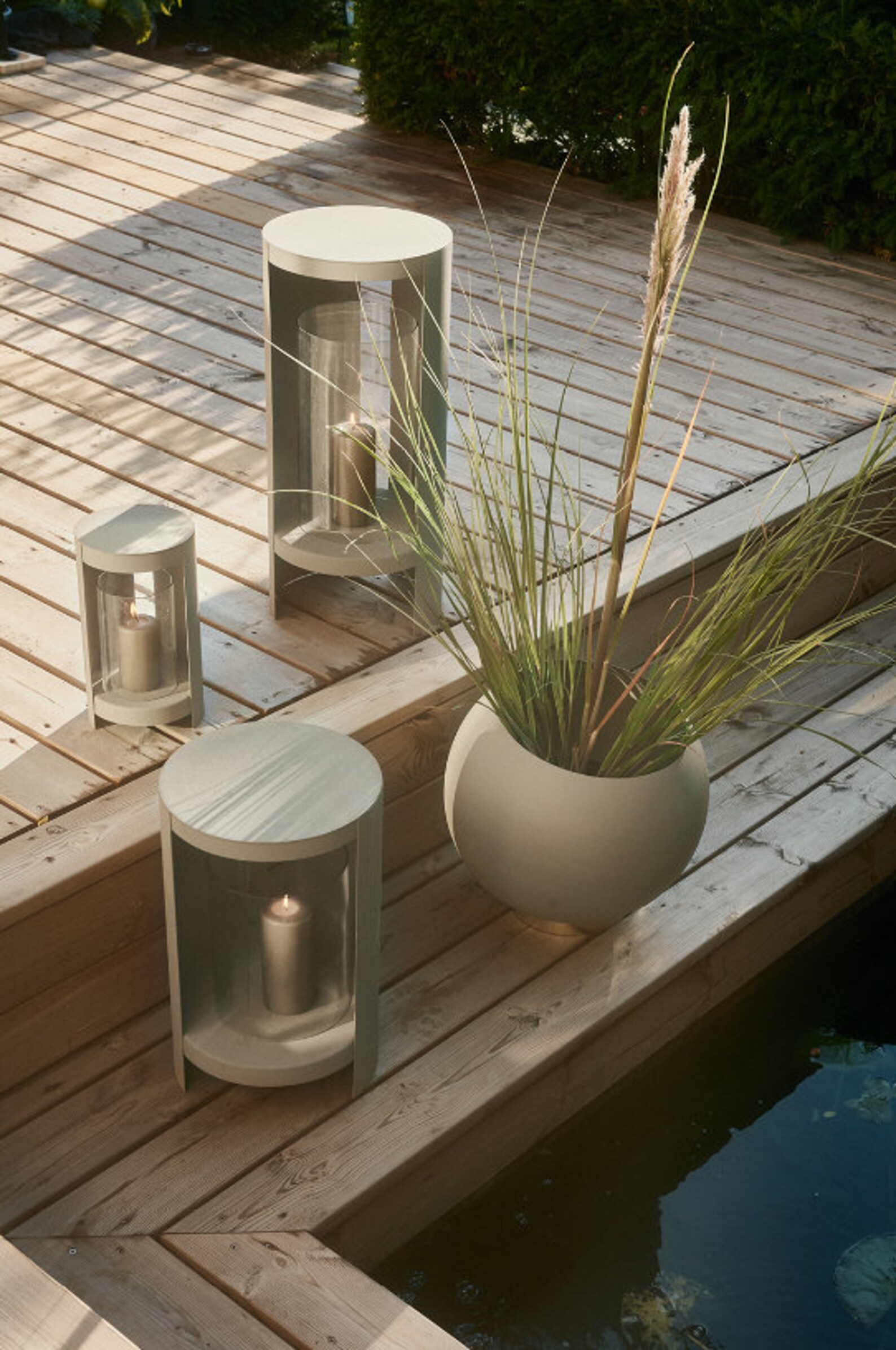 Elegant Luxury Taupe & Gold Globe Flower Pot - Modern Decor for Home or ...