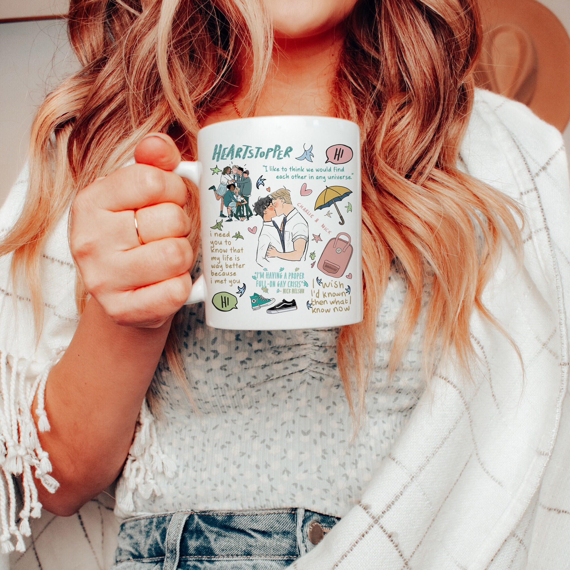 Heartstopper Mug Nick and Charlie Nick Nelson and Charlie - Etsy Australia