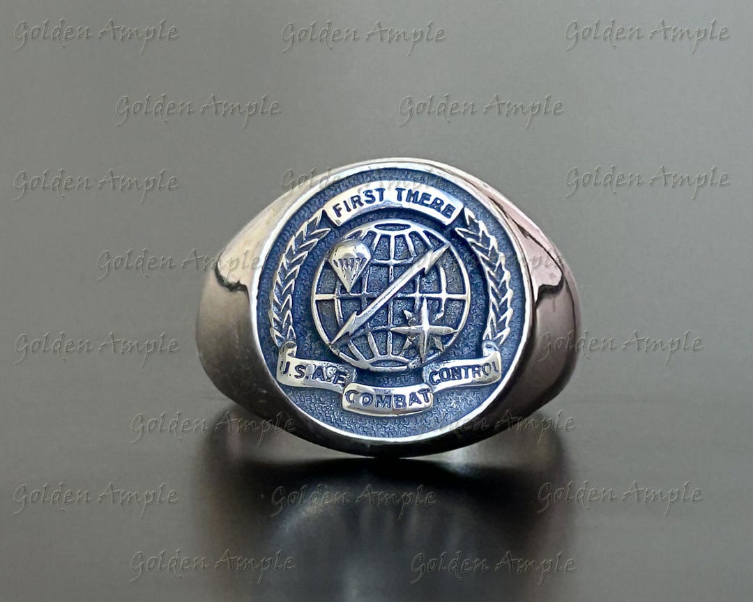 United States Air Force Combat Control Team Handmade 3D Ring Solid ...