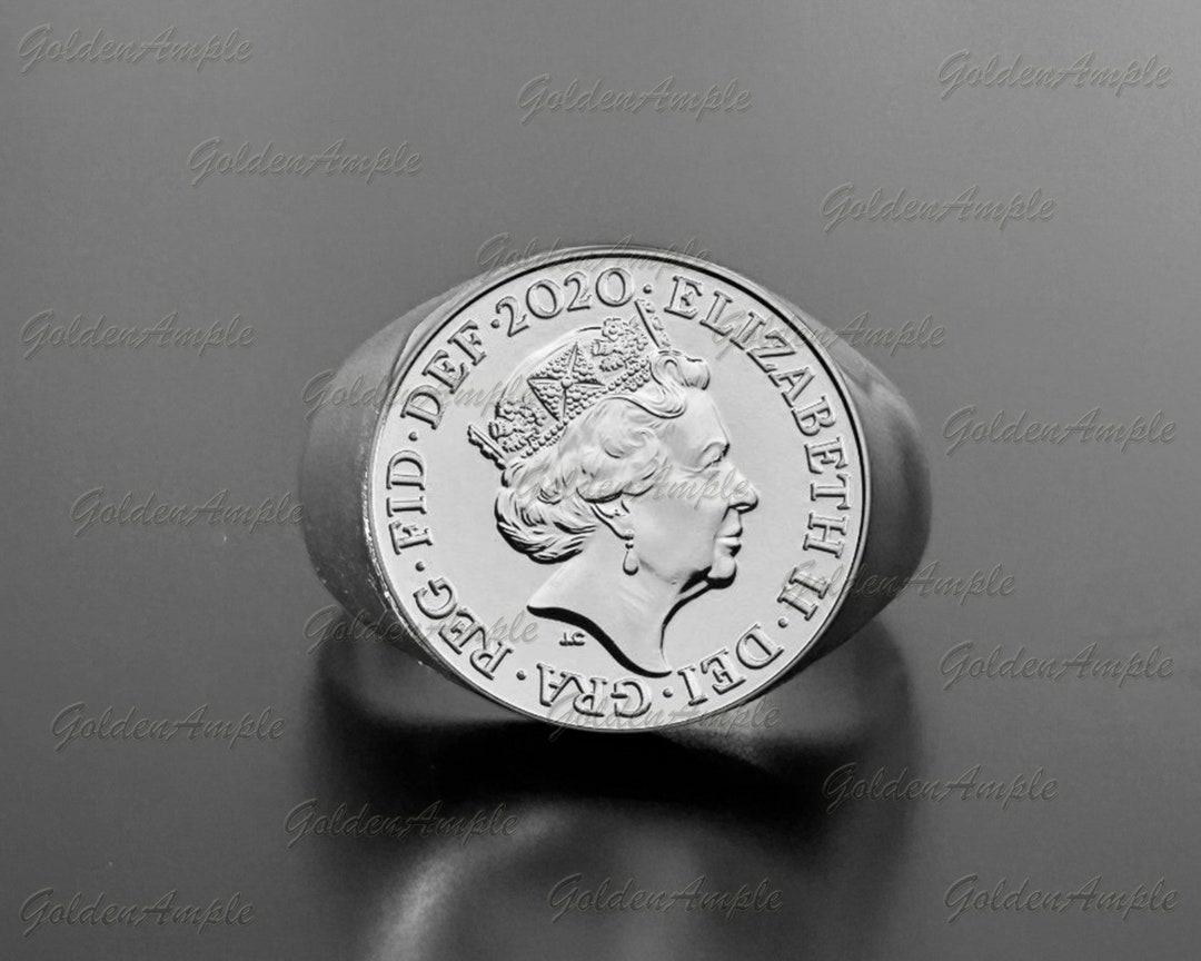 Queen Elizabeth Ring, 925 Sterling Silver Women Signet Rings, UK ...