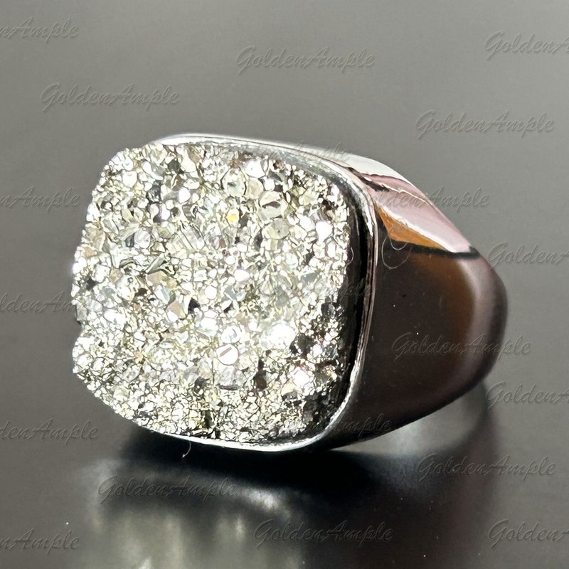 Iron Pyrite Ring - Etsy