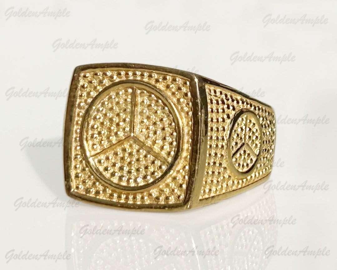 Mercedes Benz Ring, 925 Sterling Silver, Benz Signet Ring, Gold ...