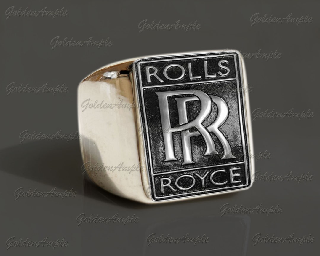 Vintage Rolls-royce Ring Men's Solid 925 Sterling Silver SIGN Ring, RR ...