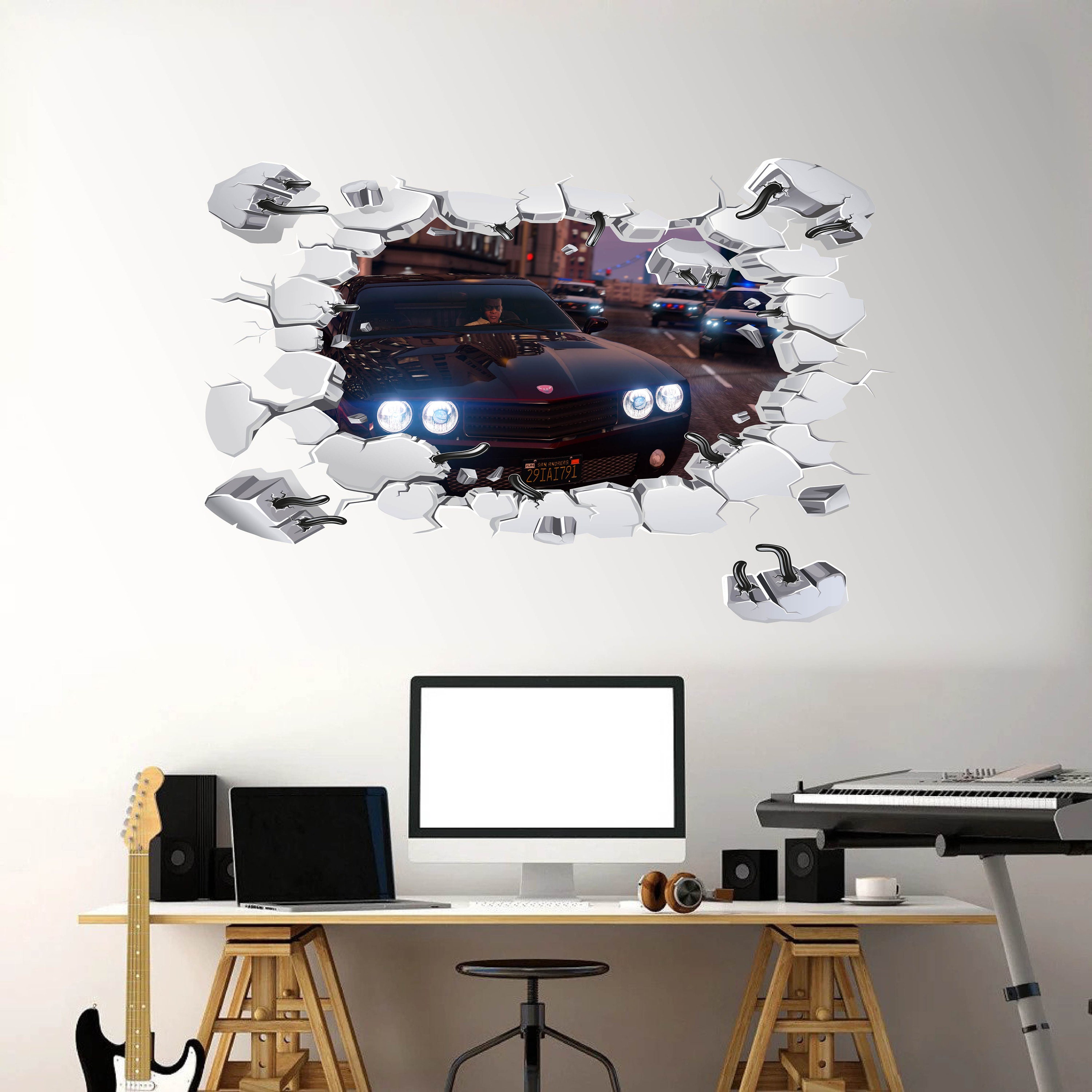 Grand Theft Auto Wall Art Sticker Decal GTA - Etsy