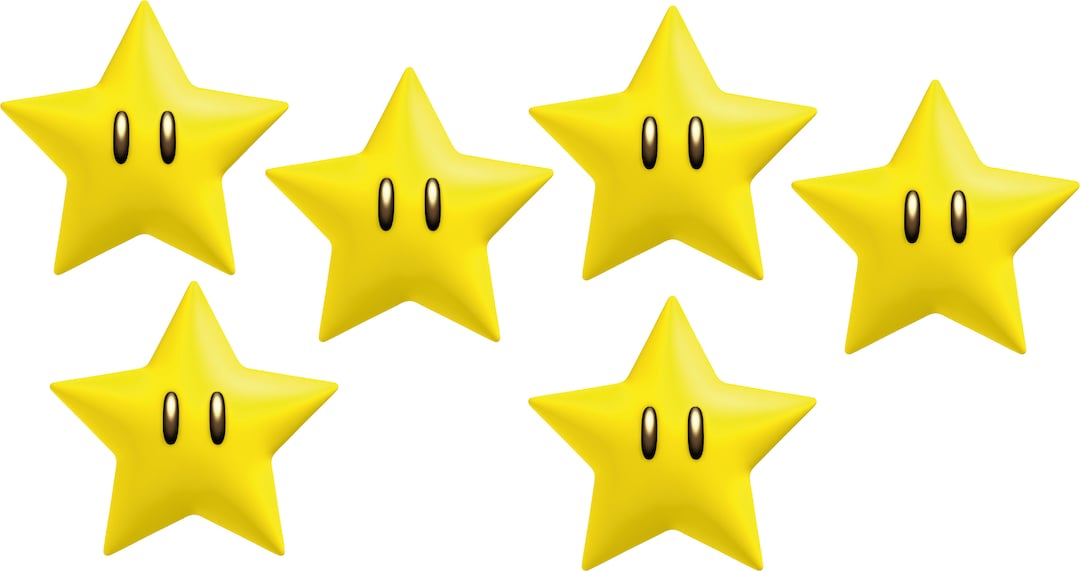 Super Mario Stars - Etsy