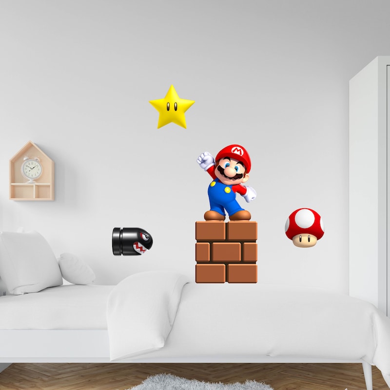Super Mario Decal - Etsy