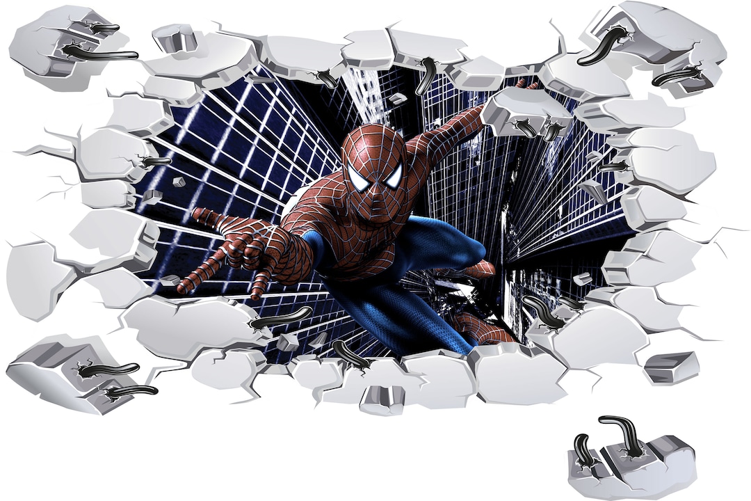 Spiderman Superhero Wall Decal Sticker Mural Poster Print Art Home ...